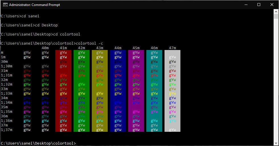 Microsoft Released New ColorTool To Change Cmd Prompt Color Scheme