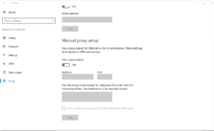 How to setup proxy in Windows 10? - Technoresult
