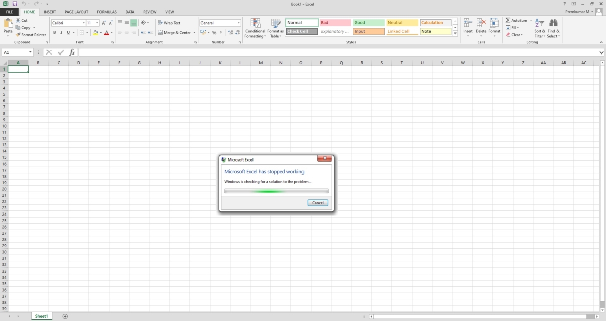 MS Excel has Stopped Working how to resolve? - Technoresult