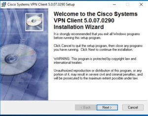 Error While installing Cisco VPN Client - Technoresult