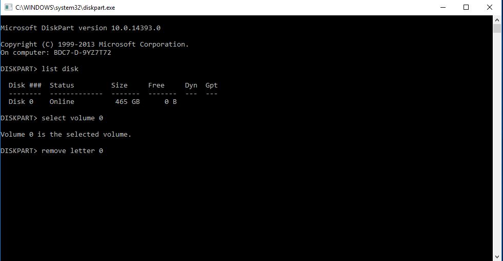 How To Hide Drive Using Command Prompt In Windows 10 Technoresult