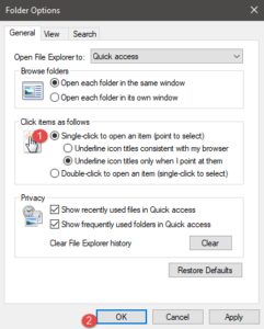 How to open files with a single click in Windows? - Technoresult