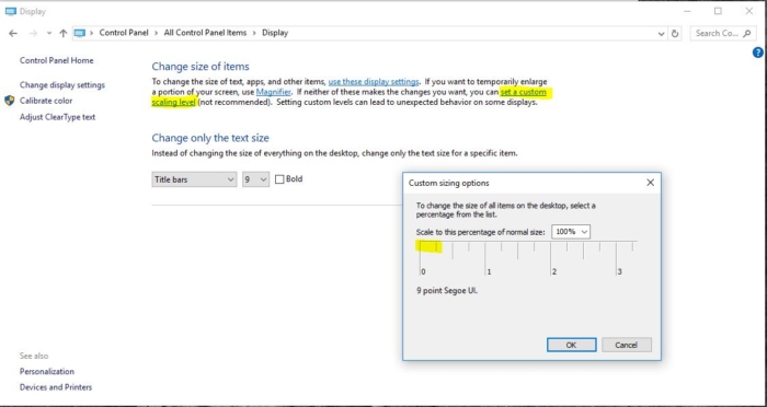 How To Change DPI Scaling For Displays In Windows 10? - Technoresult
