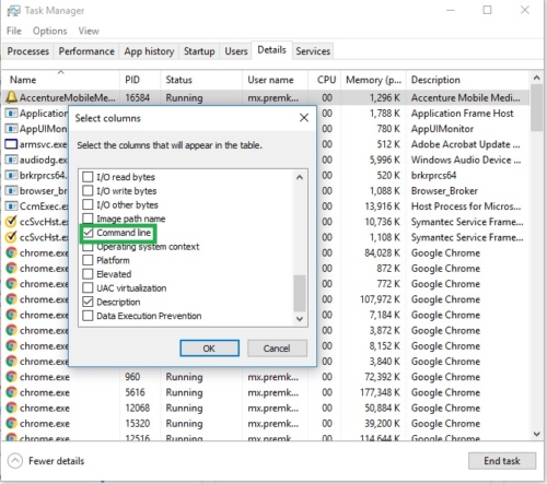 Command Line Tab Is Not Showing In Task Manager Technoresult 2710