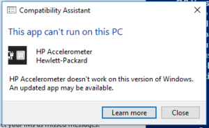 How to Resolve HP Accelerometer pop-up Issue? - Technoresult