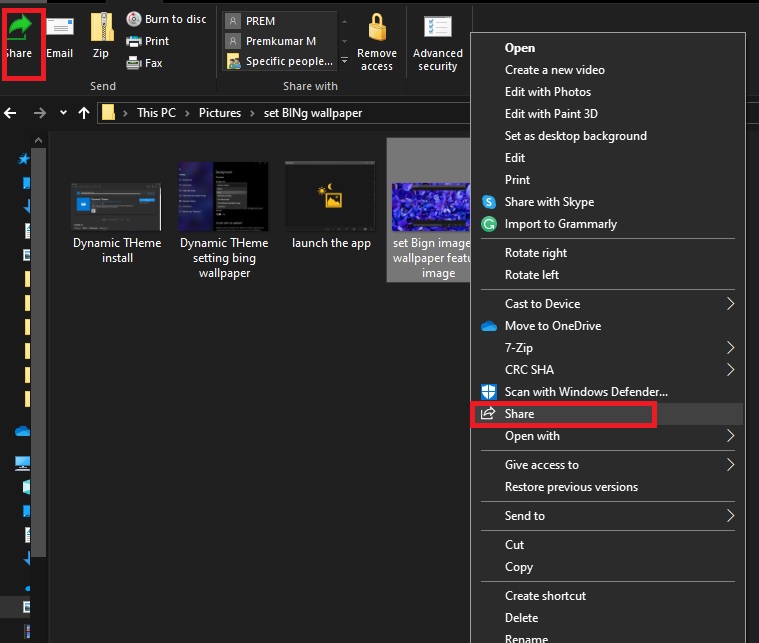 Share Files Using nearby sharing on windows 10 - Technoresult