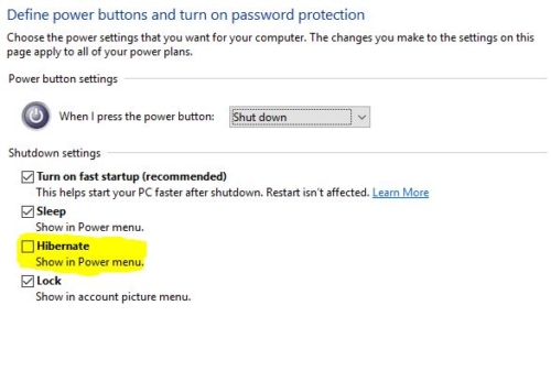 How to enable hibernation option in Windows10? - Technoresult