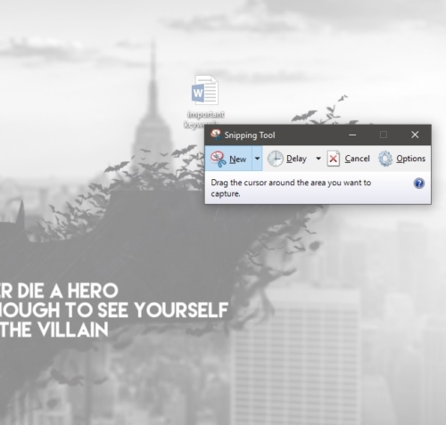 How to take a quick screenshot using snipping tool? - Technoresult