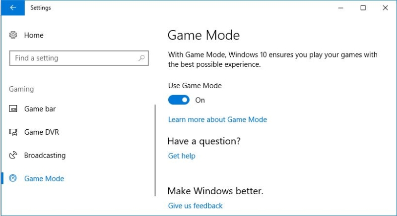 How to Turn-on or Turn-Off Game Mode in windows 10 - Technoresult