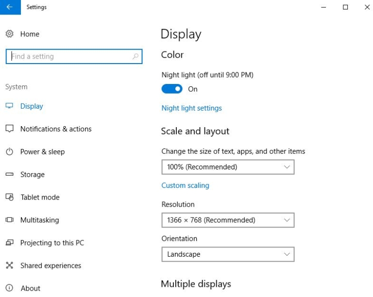 How to enable Night Light in Windows 10 ? - Technoresult How to enable Night Light in Windows 10 ? - Technoresult