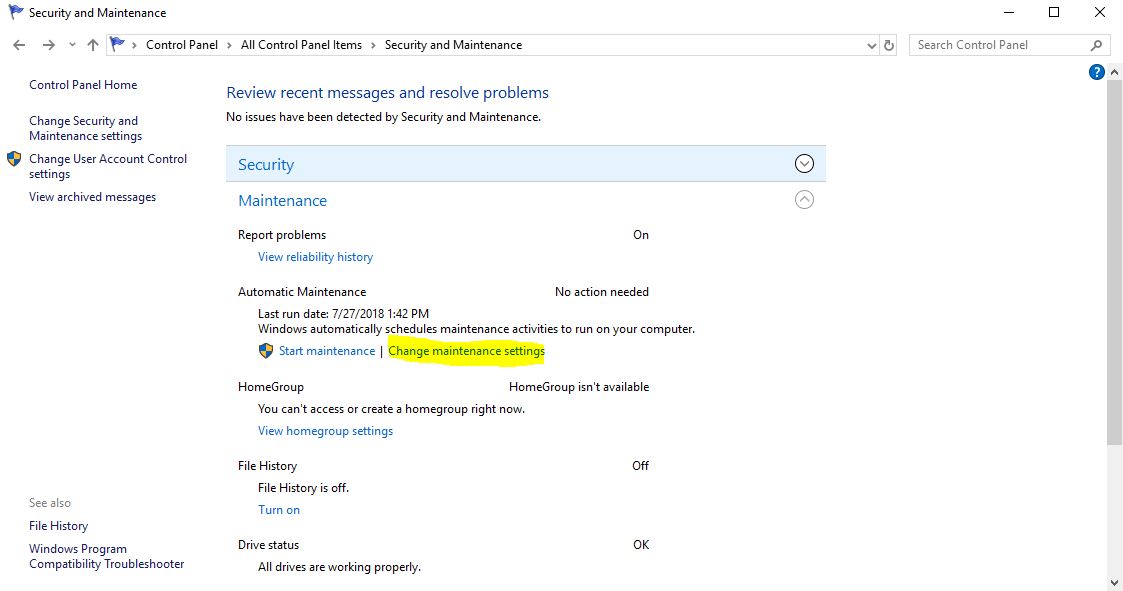 How to start, Stop, Schedule and Disable Automatic Maintenance Mode in ...