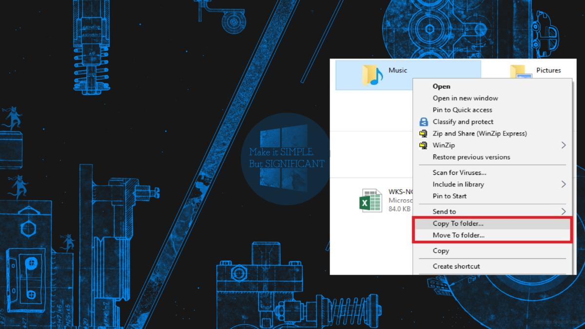 How To Add Copy To And Move To Folder In The Context Menu In Windows 10