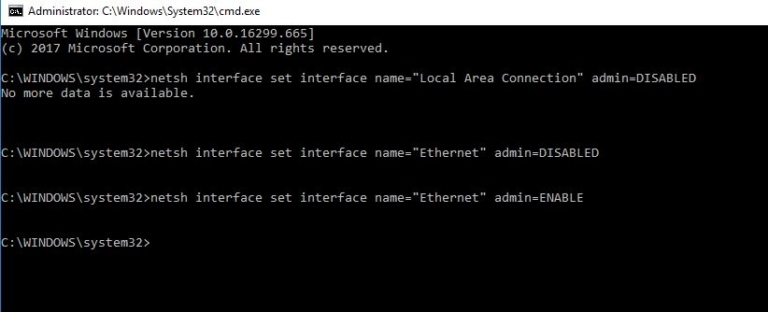How to Disable LAN connection from CMD in windows 7/8/10? - Technoresult