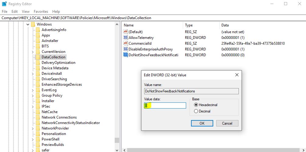 How To Disable Windows Feedback Notification In Windows 10 Technoresult