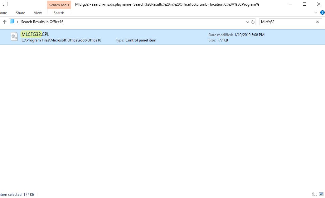 Mail 32 Bit Control Panel Icon Missing in windows 10 - Technoresult