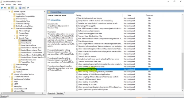 How to Disable Protected Mode in Internet Explorer windows 10 ...