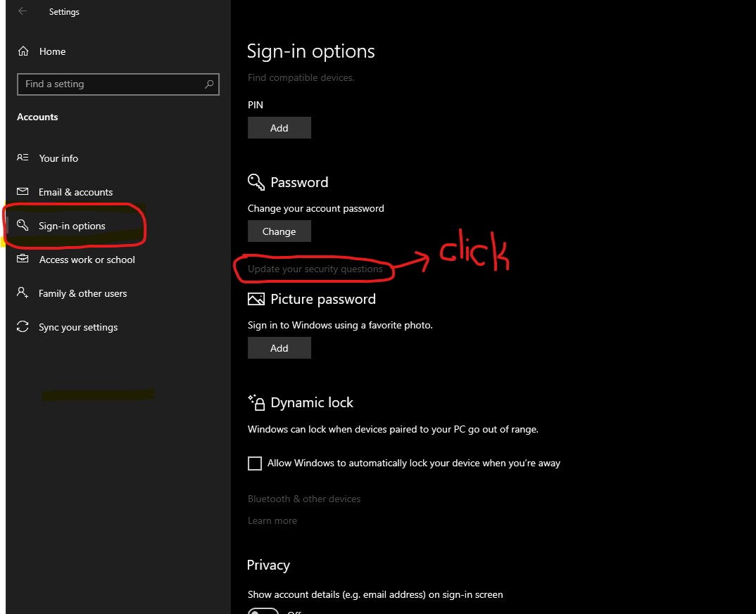 How To Enable Disable Security Questions In Windows 10 Technoresult