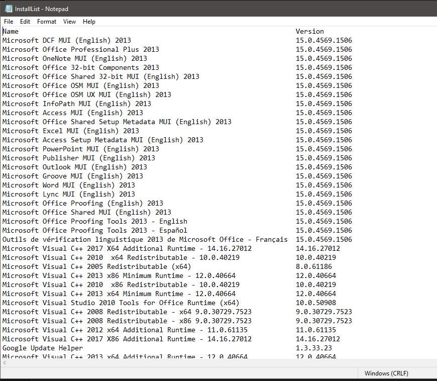 How to Get a List of Installed Programs on Windows? - Technoresult