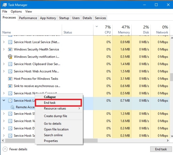 Fix this Device is currently in Use error On Windows10 - Technoresult