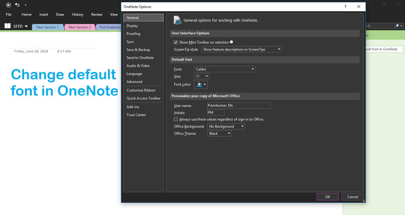 How To Change Default Font In OneNote Technoresult