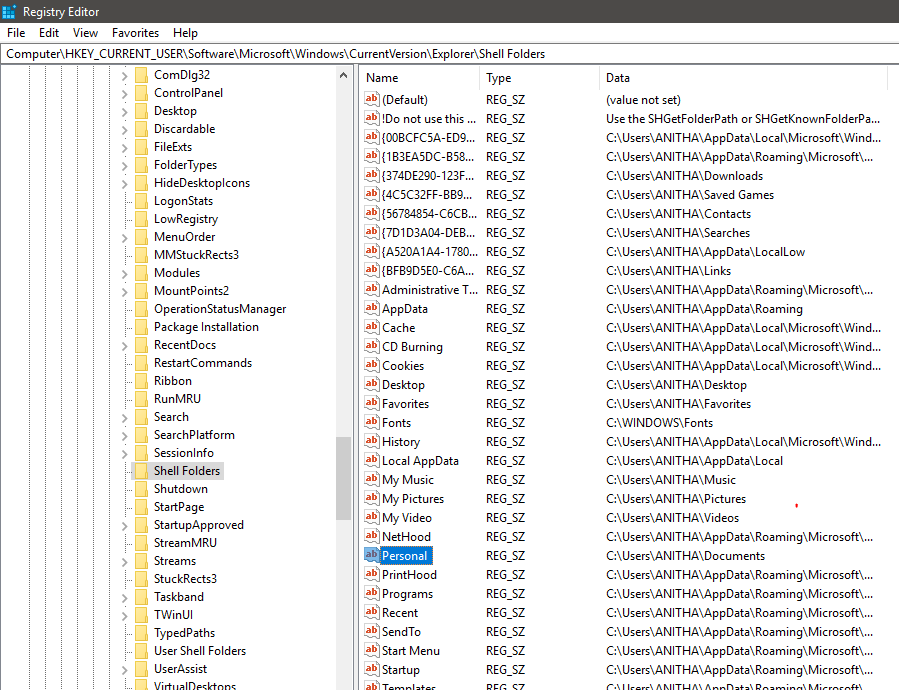 How to change default location for Documents? - Technoresult