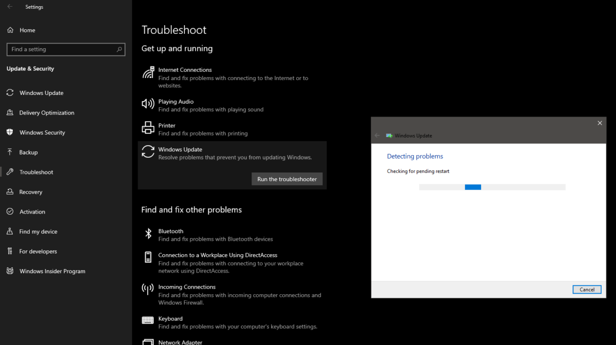 Fix Windows 10 checking for Update get stuck - Technoresult