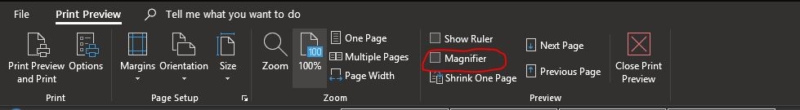 How to Enable Print Preview Edit Mode in Microsoft word? - Technoresult