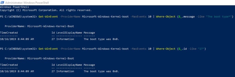 How To Check Windows 10 Last Boot Time And Status Using Powershell