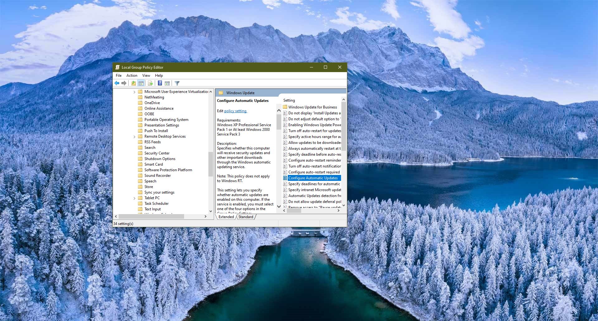 How To Turn Off Automatic Updates Using Group Policy Edit Tech Support