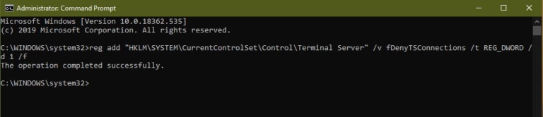 How To Disable Remote Desktop Using Command Prompt Or Powershell 9905