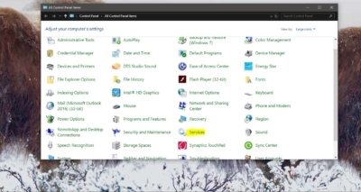 Add windows Services to control panel in Windows 10 - Technoresult