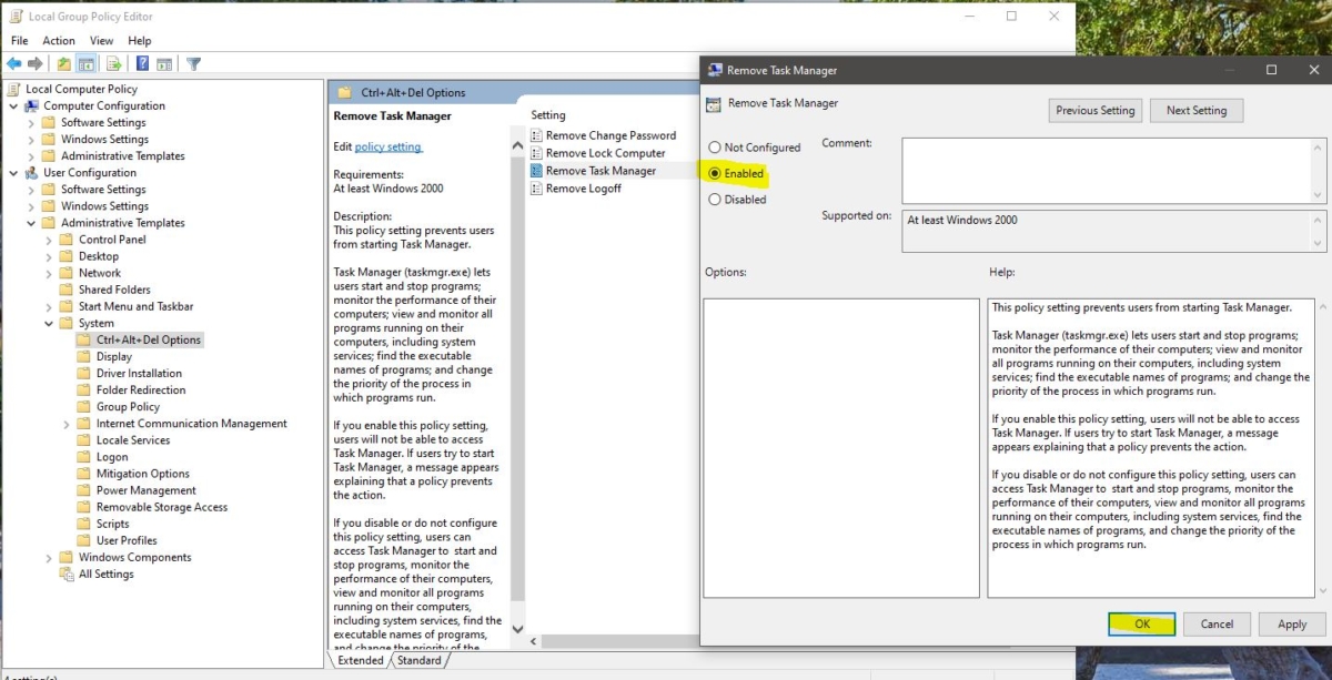 Disable Windows Task Manager Using Ultimate Windows Tweaker Technoresult