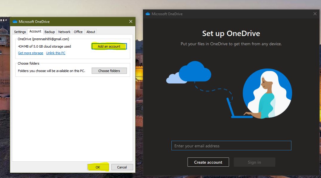 How to Add Two Email Accounts in One Drive? - Technoresult