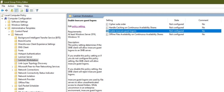 Fix can’t access this shared folder because your organization’s ...