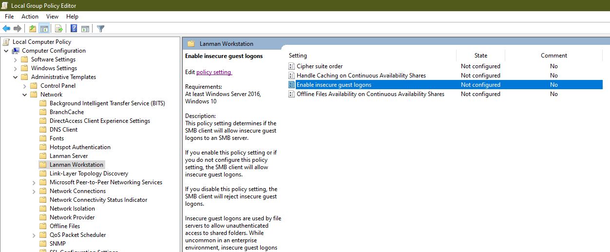 Fix can’t access this shared folder because your organization’s ...
