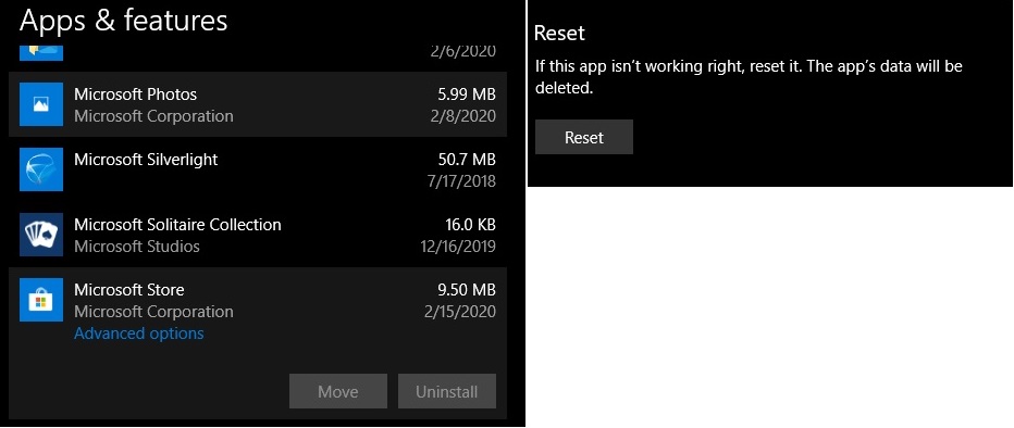Fix 0x80073D05, ERROR DELETING EXISTING APPLICATION DATA STORE FAILED ...