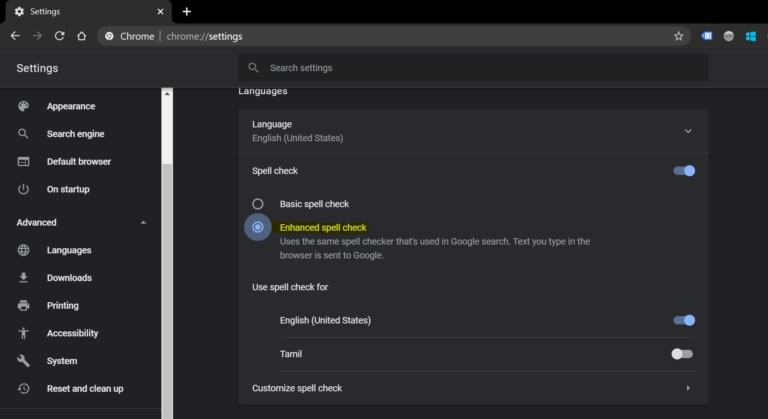 Enable Auto Spell Checker in Google Chrome - Technoresult