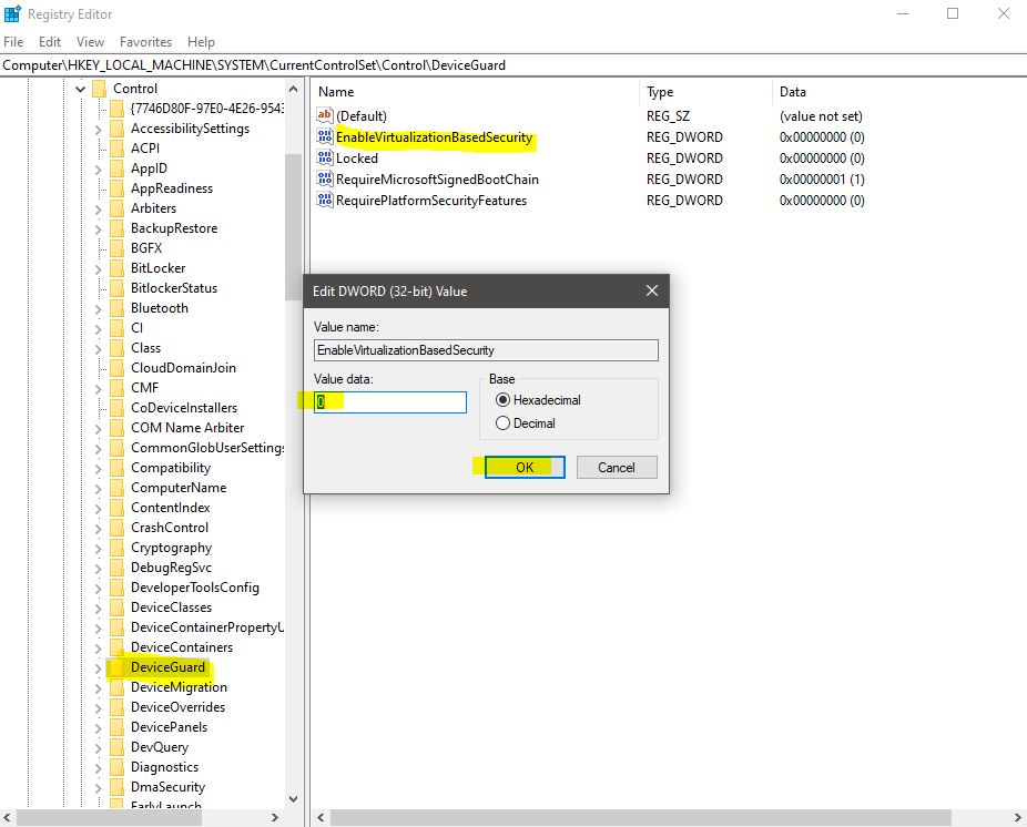 Fix VMware Player and Device/Credential Guard are not compatible in ...