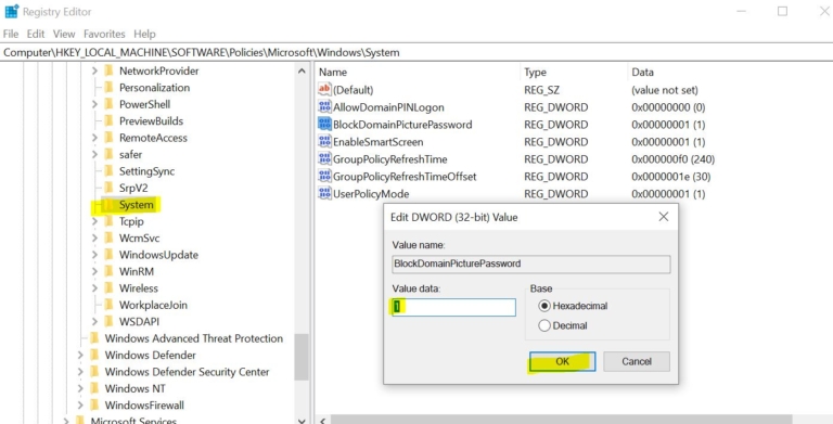 Fix Picture Password sign-in option not available in windows 10 ...