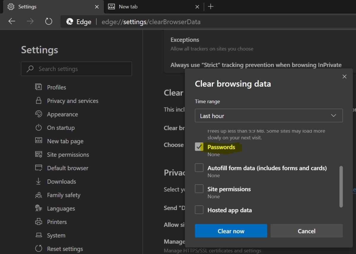 Delete Saved Passwords For Sites In Microsoft Edge Chromium Technoresult