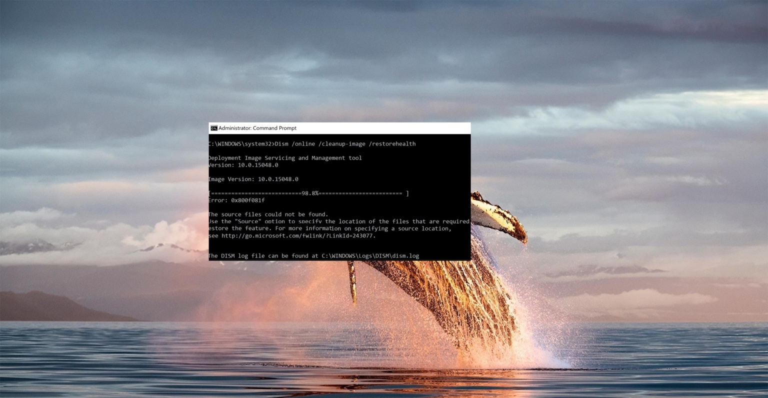 Fix DISM The Source files could not be found in Windows 10 - Technoresult