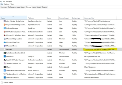 Remove Unknown app Program from the Startup in Task Manager? - Technoresult