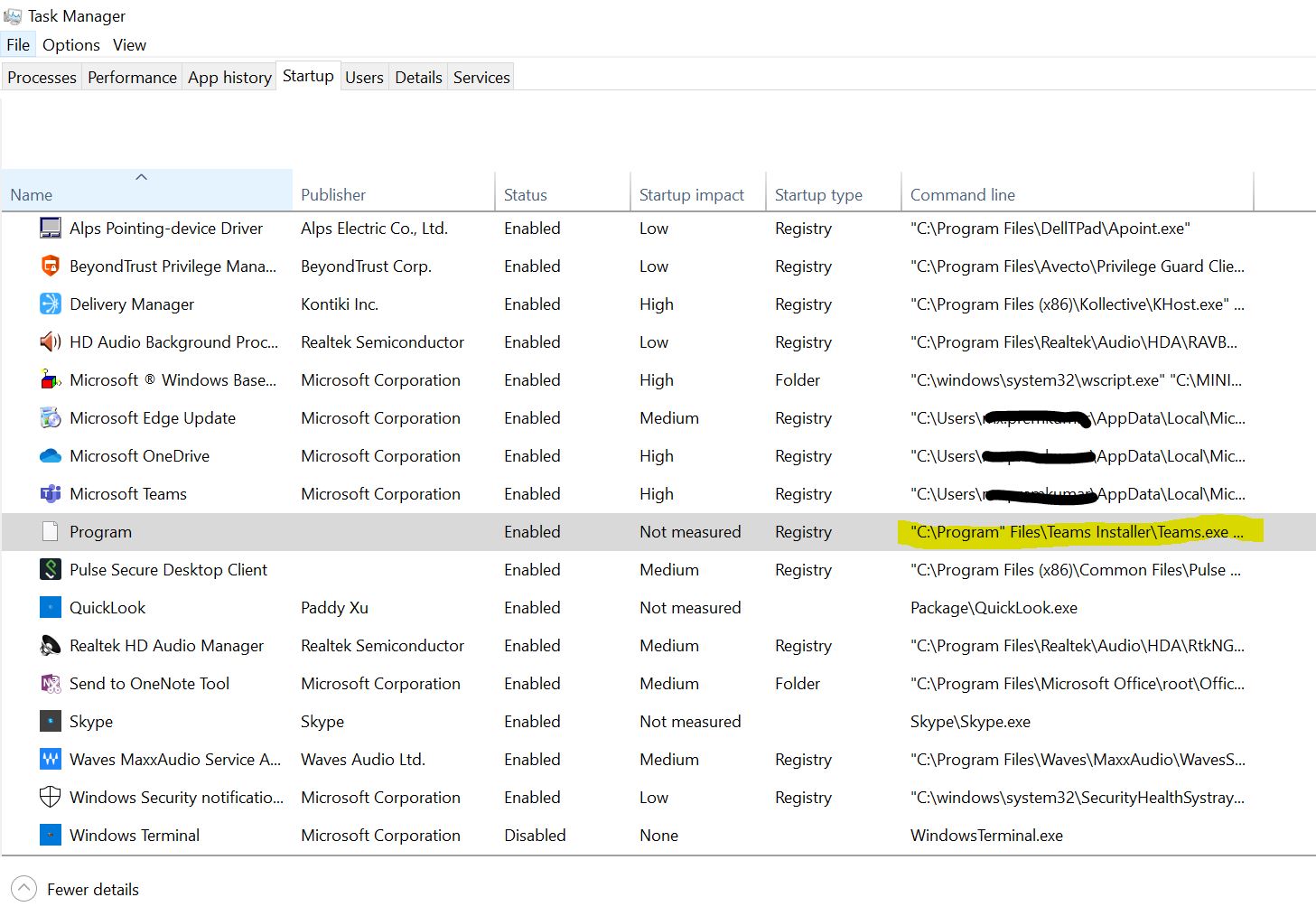 Remove Unknown App Program From The Startup In Task Manager Technoresult