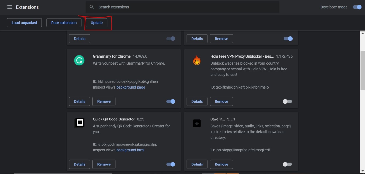 How to Update Google Chrome Extensions all at Once? - Technoresult