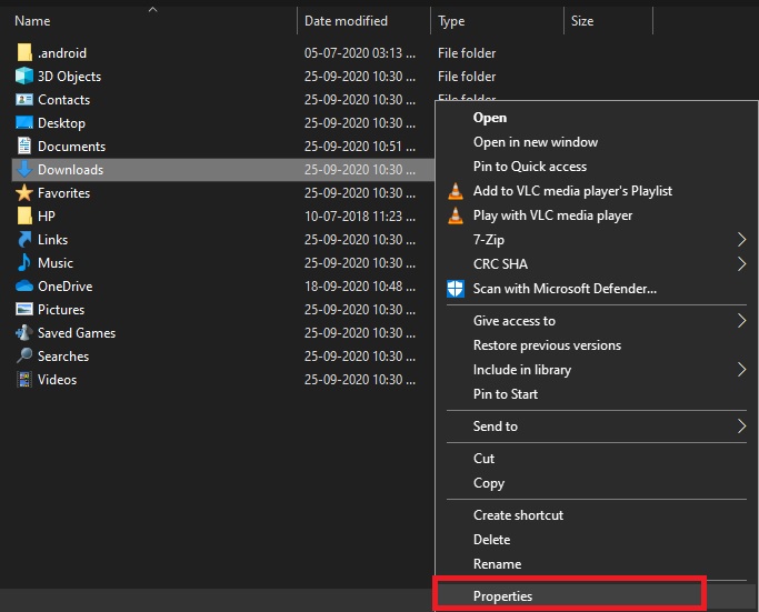 Move Downloads Folder to Another Partition in Windows 10 - Technoresult