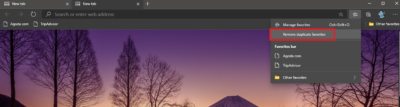Remove Duplicate Favorites in Microsoft Edge Chromium - Technoresult