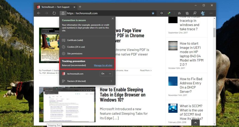 How to Enable Tracking Protection in Microsoft Edge? - Technoresult