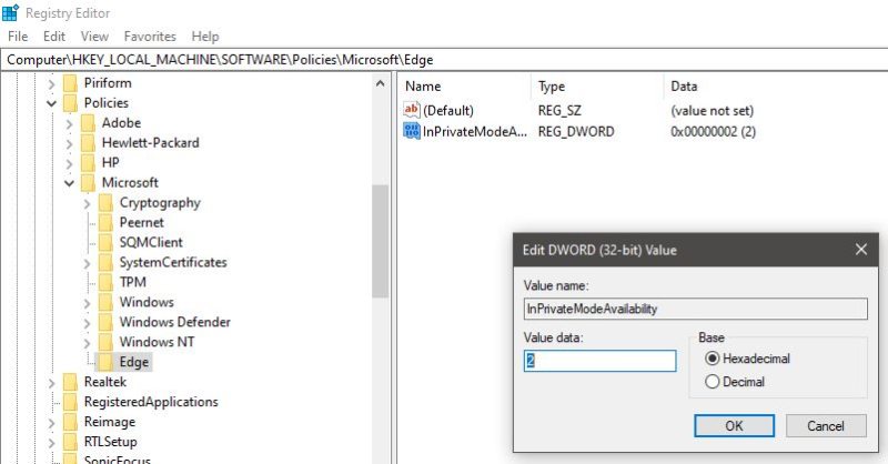 How to Launch Microsoft Edge always in InPrivate Mode? - Technoresult