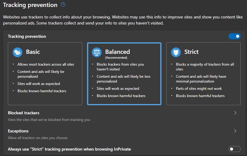 How to Enable Tracking Protection in Microsoft Edge? - Technoresult