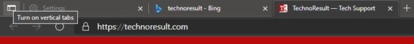 How to Enable Vertical Tabs in Microsoft Edge? - Technoresult